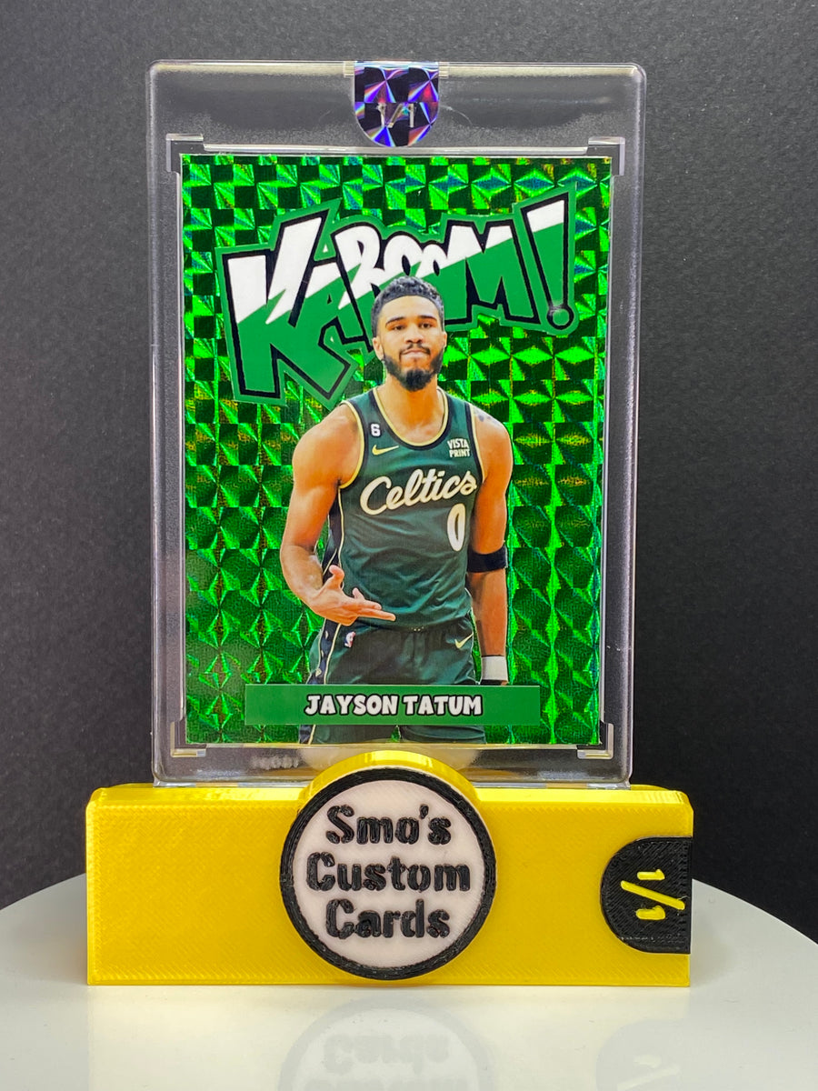 Jayson Tatum Green Mosaic KABOOM! 1/1 – Smo's Custom Cards