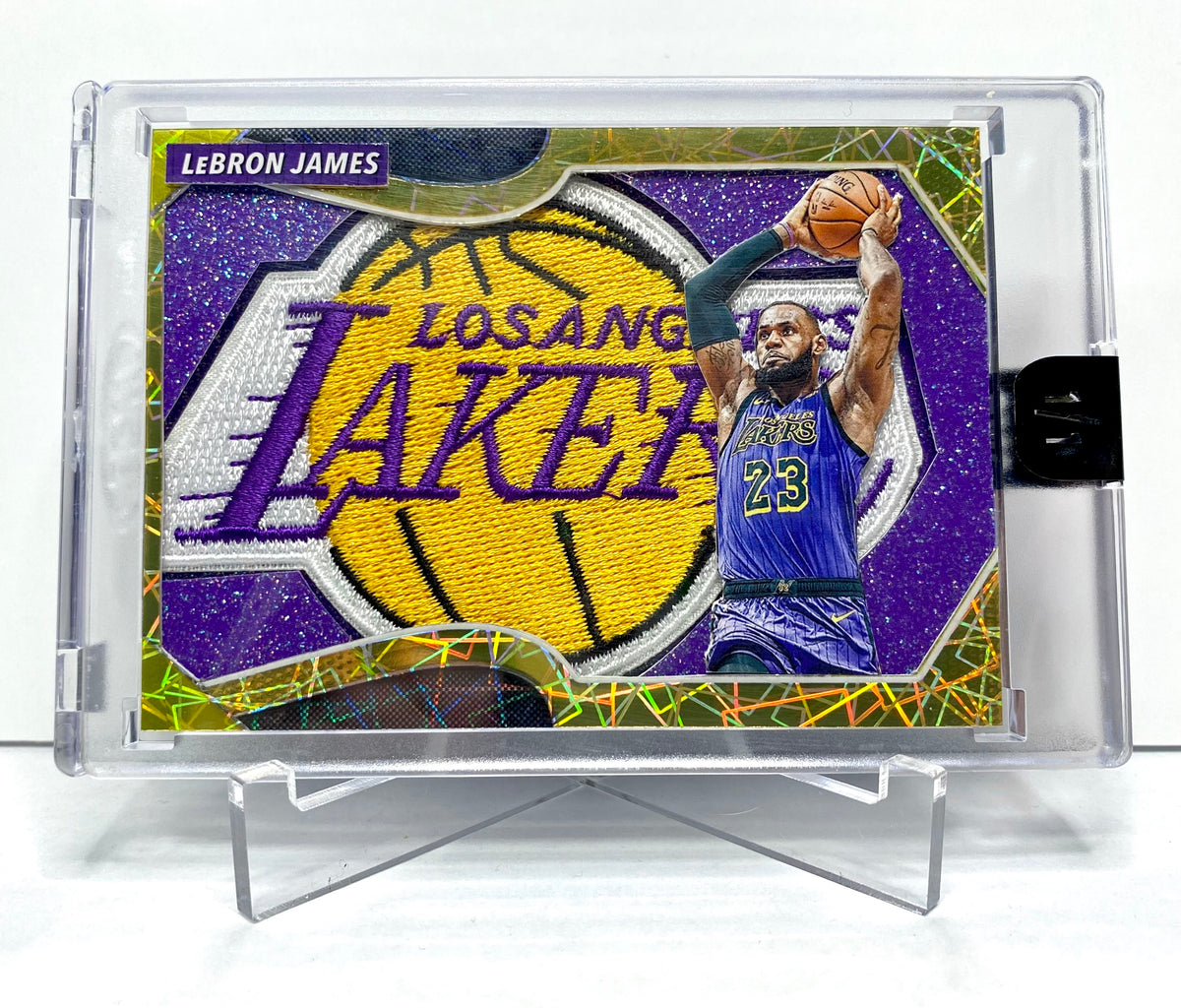 LeBron James Gold Laser Team Patch 1/1 – Smo's Custom Cards